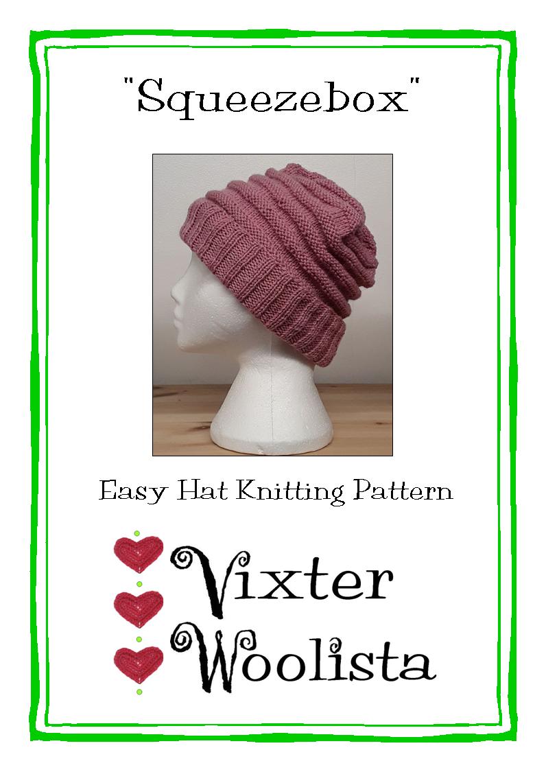 "Squeezebox" knitting pattern by Vixter Woolista